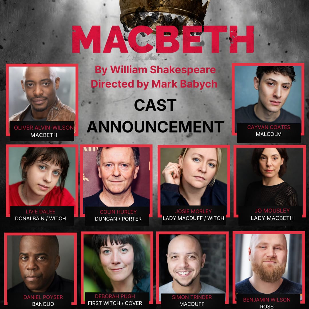 CAST ANNOUNCED FOR BRAND NEW PRODUCTION OF MACBETH - Derby Theatre